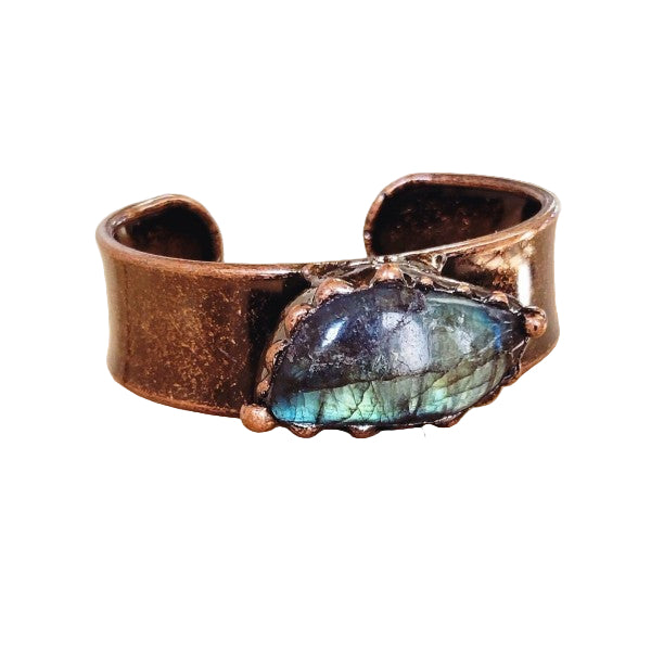 Genuine Natural Labradorite Cuff Bracelet – The b Store
